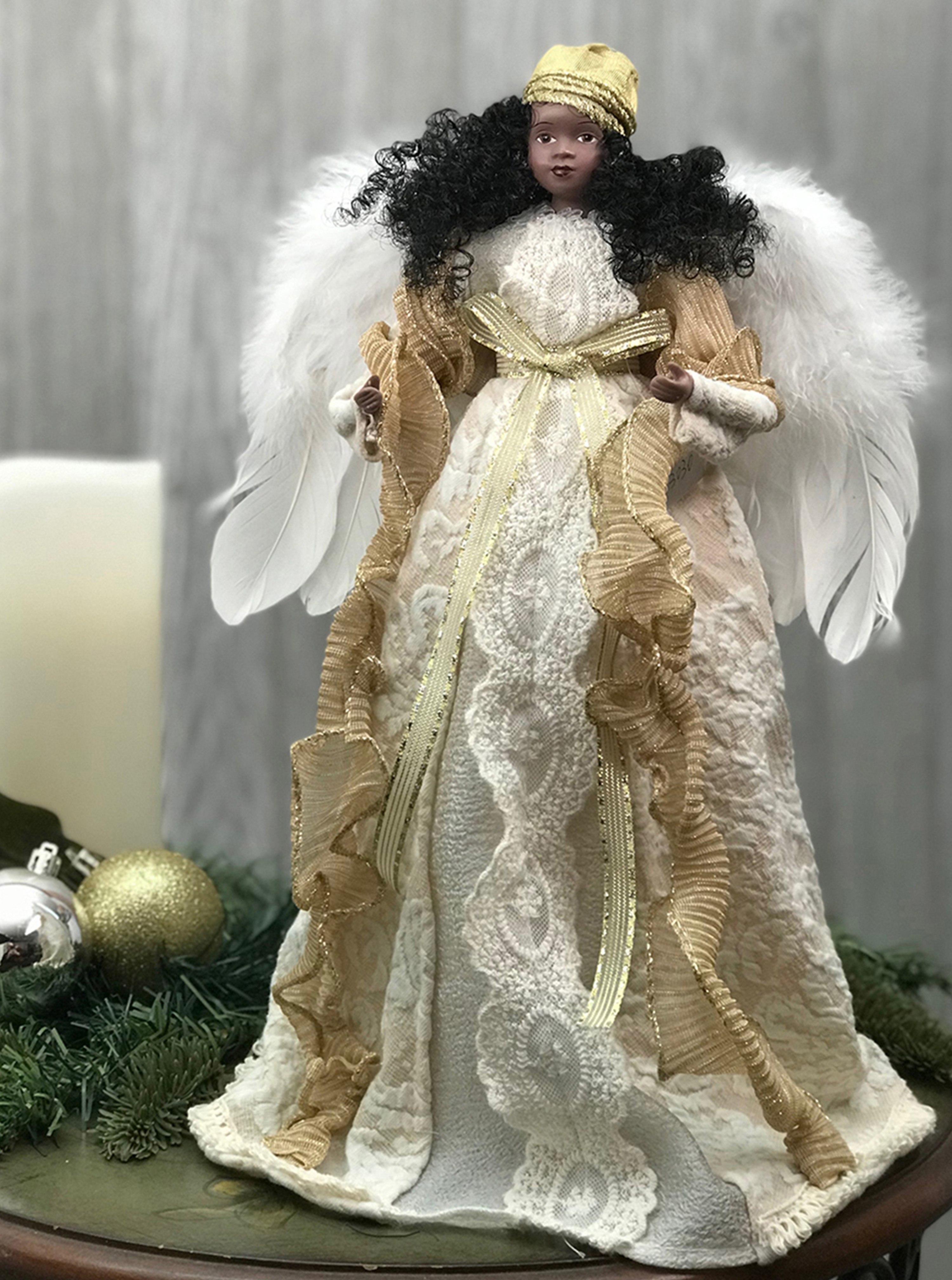 Black angel christmas tree topper store